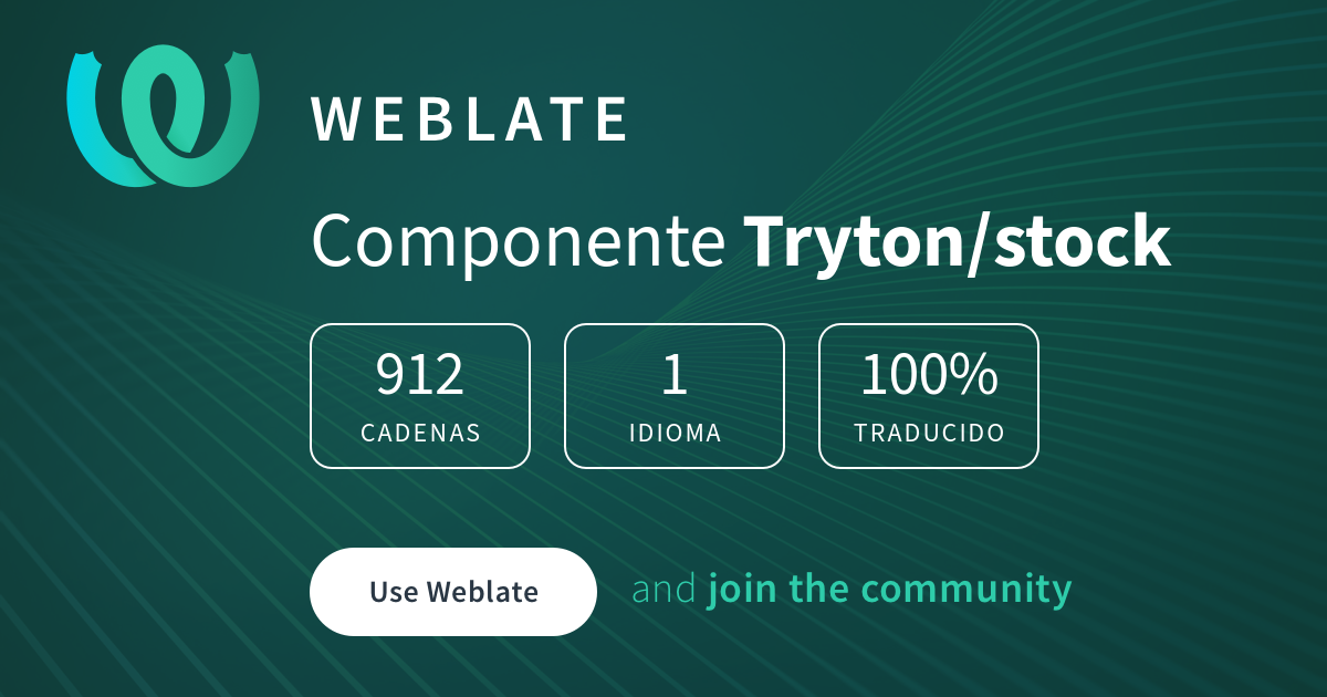 Tryton/stock — Spanish @ Tryton Weblate